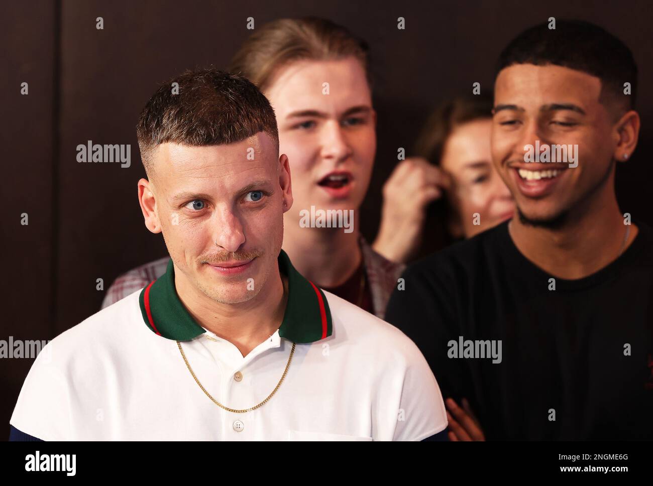 Berlin, Germany. 18th Feb, 2023. Felix Lobrecht (l-r), screenwriter ...