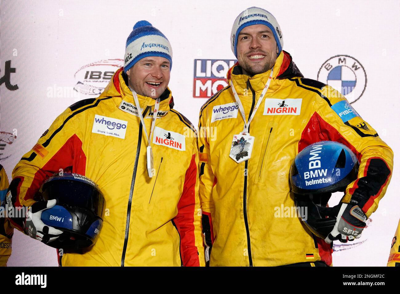 First placed Johannes Lochner and Georg Fleischhauer of Germany ...