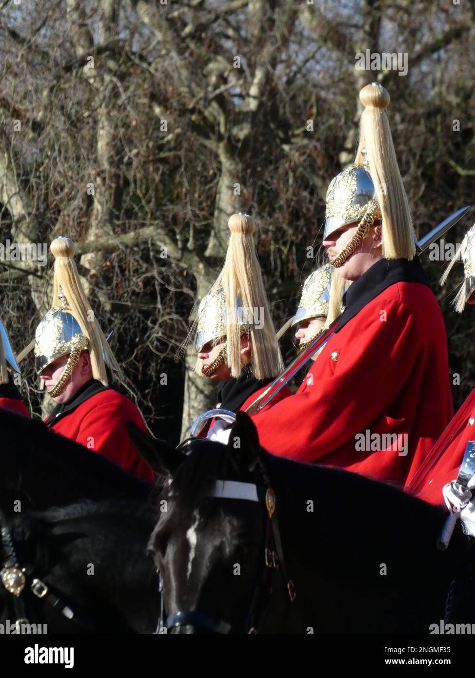 Changing of the King's Life Guard, Horse Guard's Parade, London Stock ...