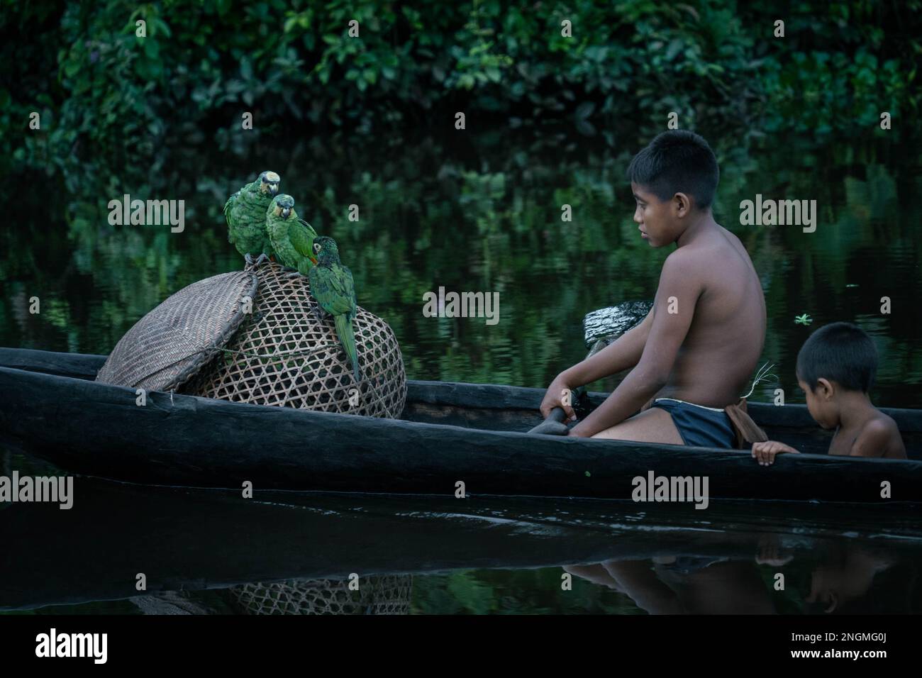 Canoe amazonia hi-res stock photography and images - Alamy