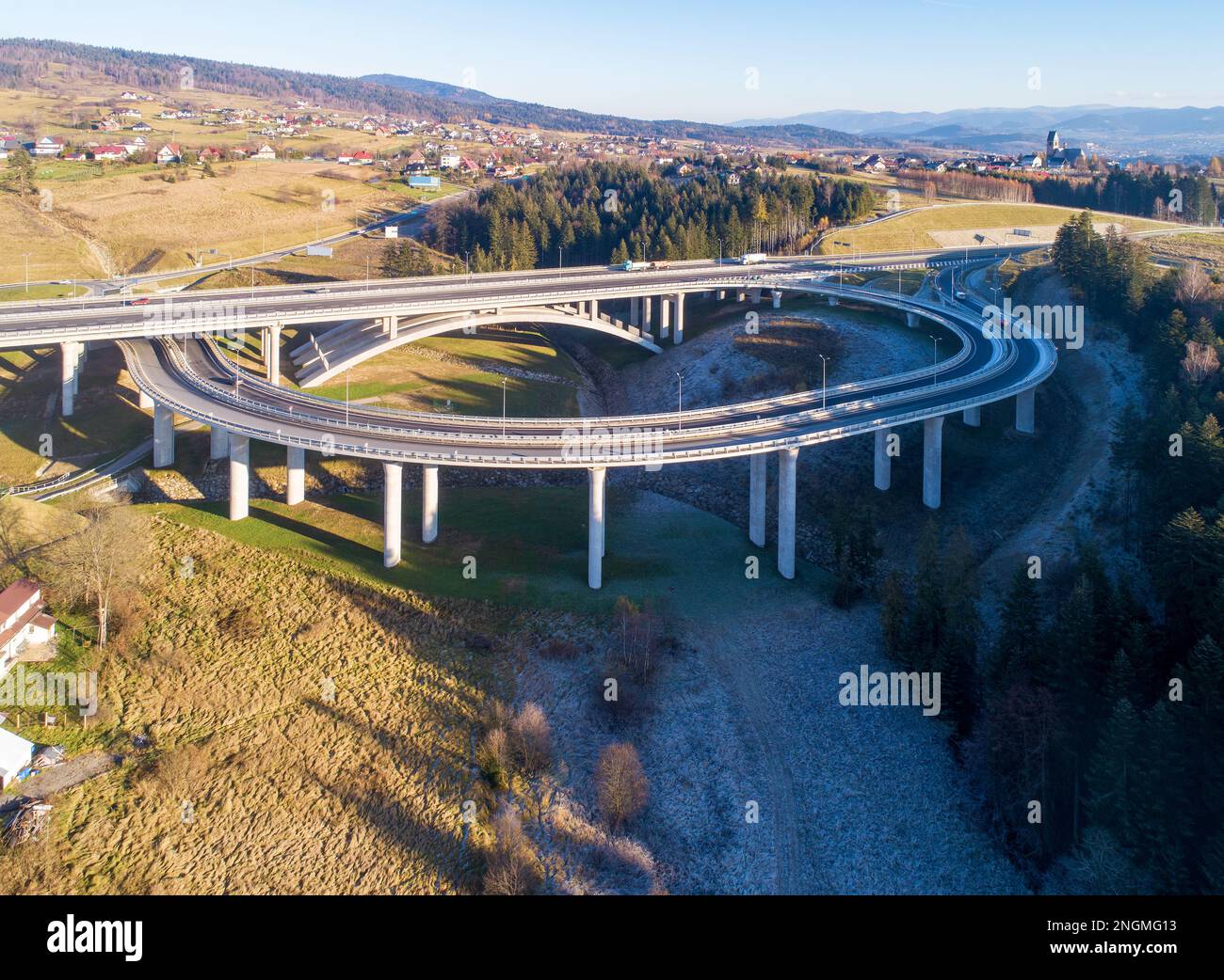 New highway in Poland on national road no 7, E77, called Zakopianka ...