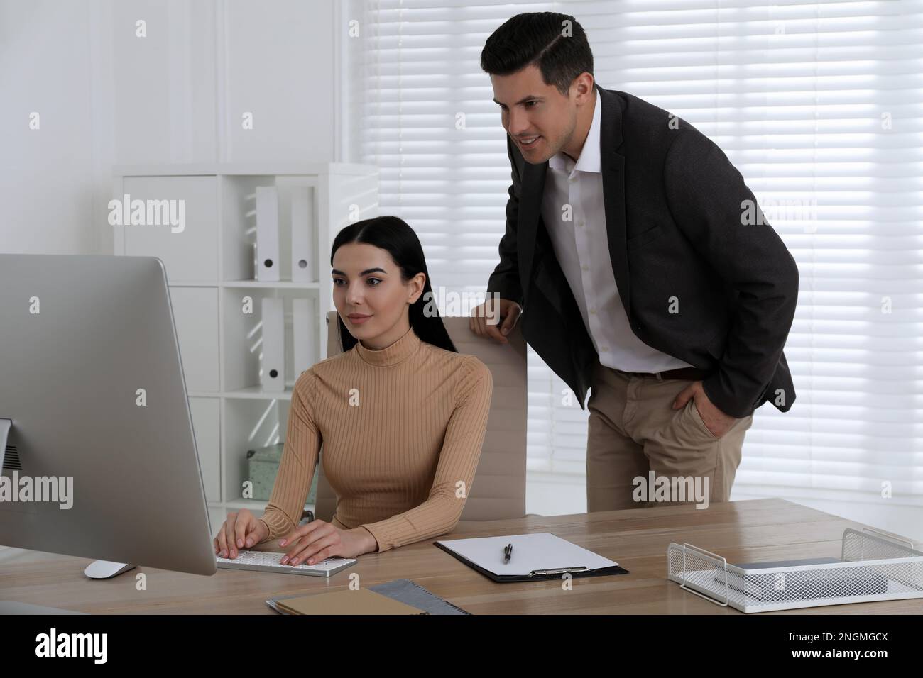 Secretary boss working table hi-res stock photography and images - Alamy