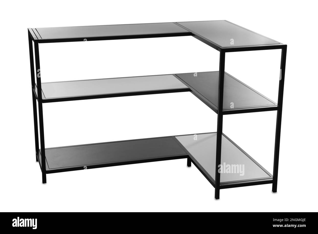 Stylish console table on white background. Interior element Stock Photo ...