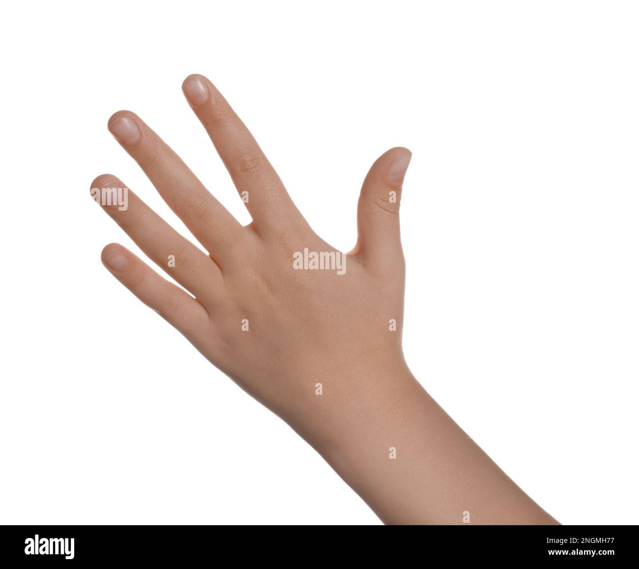 Child showing hand gesture Cut Out Stock Images & Pictures - Alamy