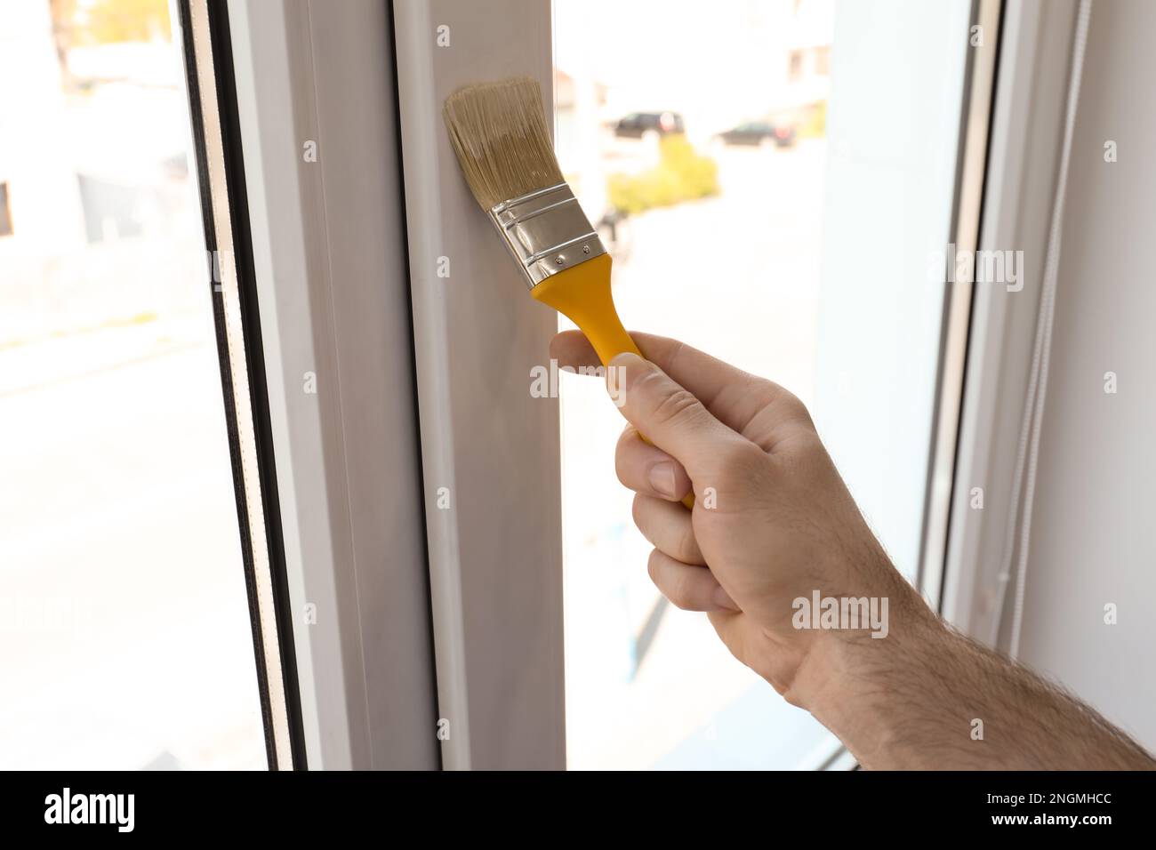Painting window frame hi-res stock photography and images - Alamy