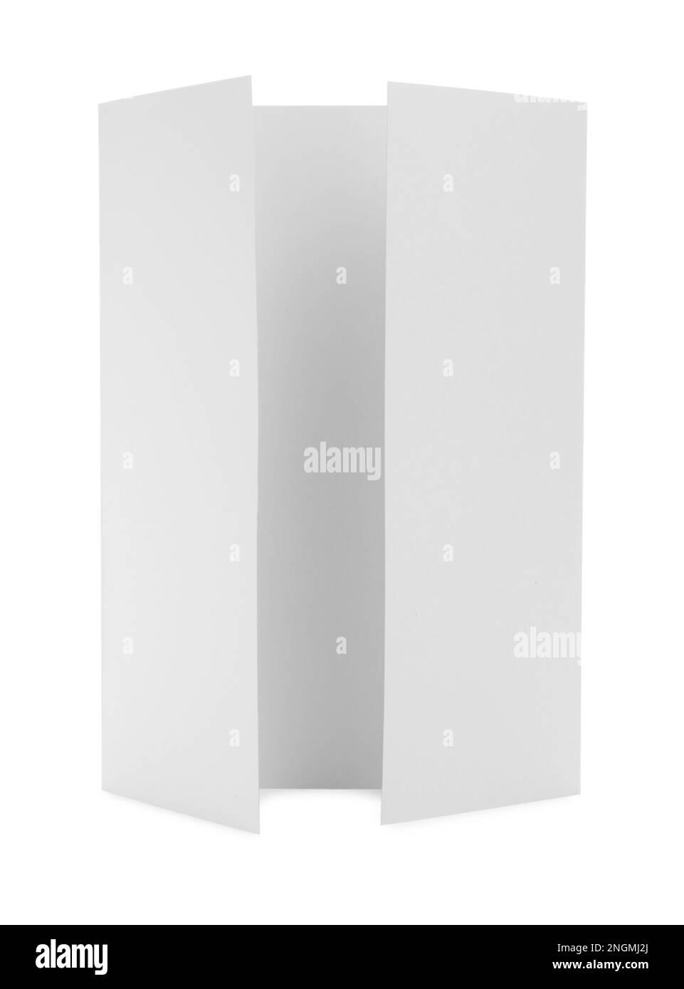 Blank paper brochure isolated on white. Mockup for design Stock Photo ...