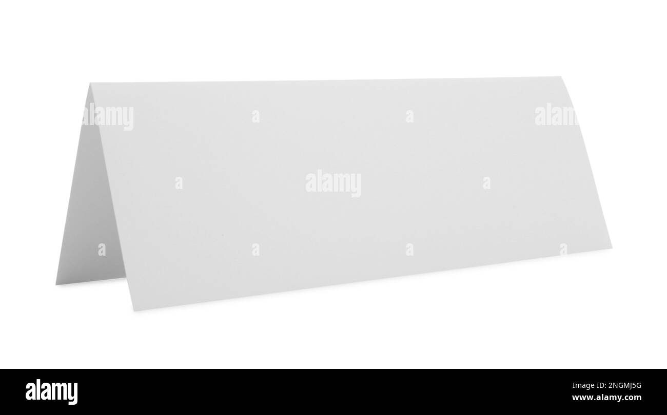 Blank paper brochure isolated on white. Mockup for design Stock Photo ...