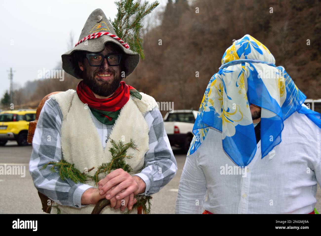 Timau village, Carnic Alps, Italy. February 18th 2023. Timau is a ...