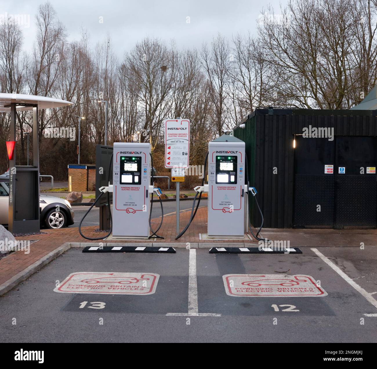 Instavolt EV Electric car charging station bays Stock Photo - Alamy Instavolt EV Electric car charging station bays Stock Photo - Alamy