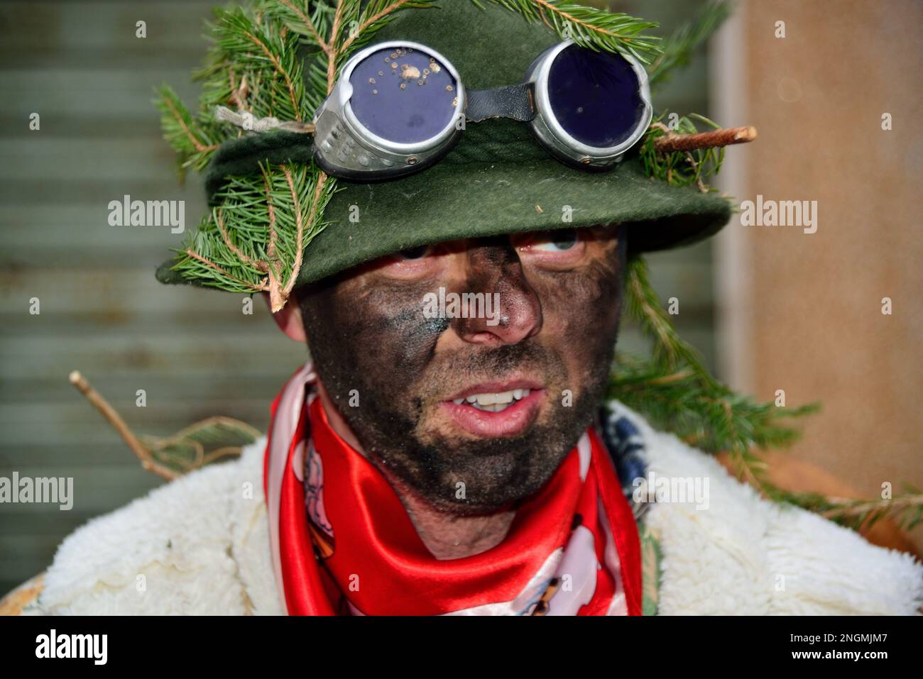 Timau village, Carnic Alps, Italy. February 18th 2023. Timau is a ...