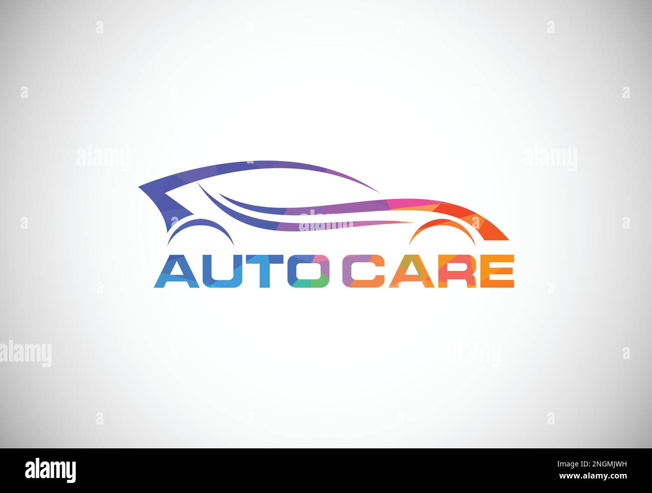 Low poly style logo sign symbol for the automotive company Stock Vector ...