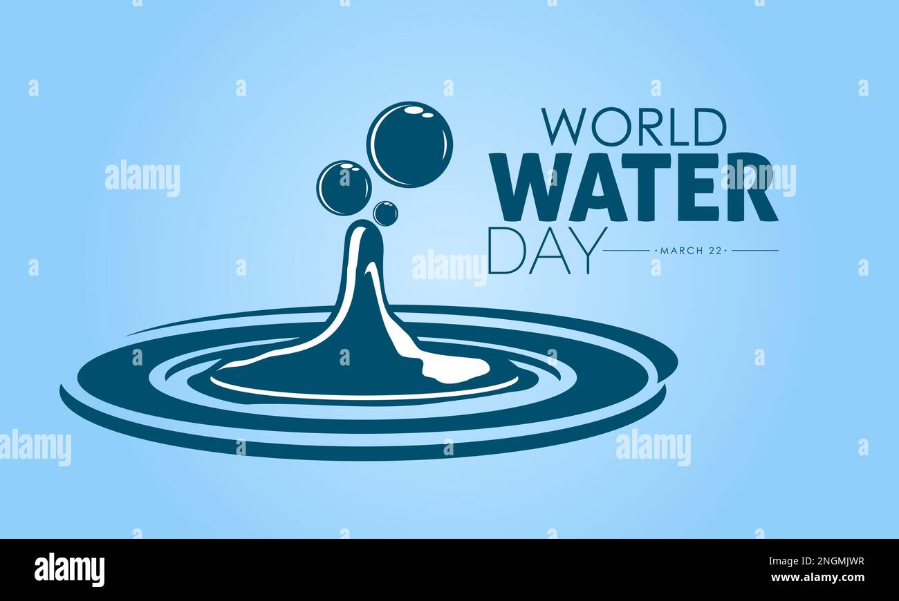 Importance of fresh water for save life save earth concept banner ...