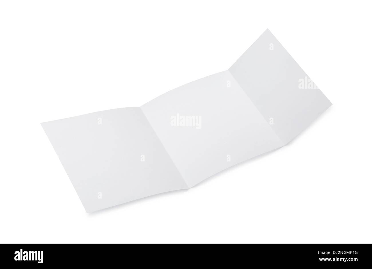 Blank paper brochure isolated on white. Mockup for design Stock Photo ...