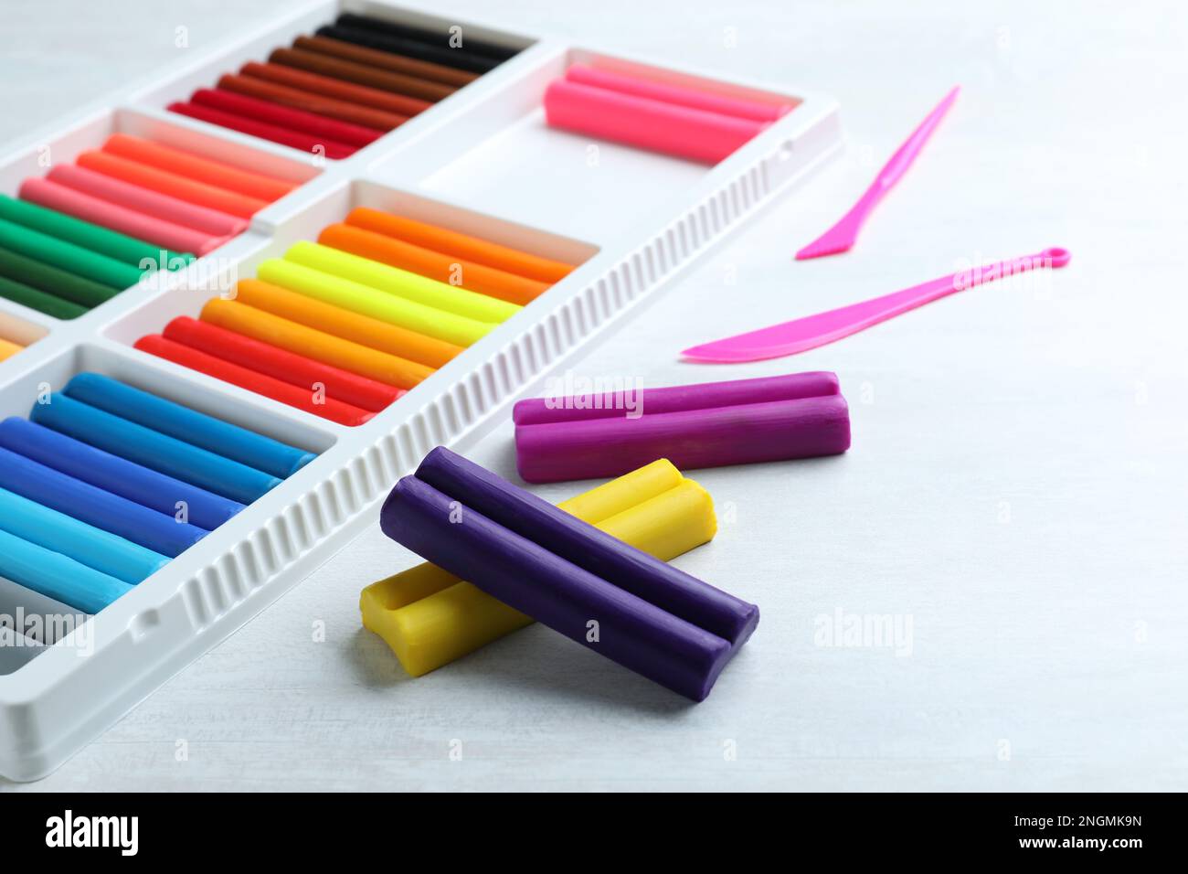 Plasticine on table hi-res stock photography and images - Alamy