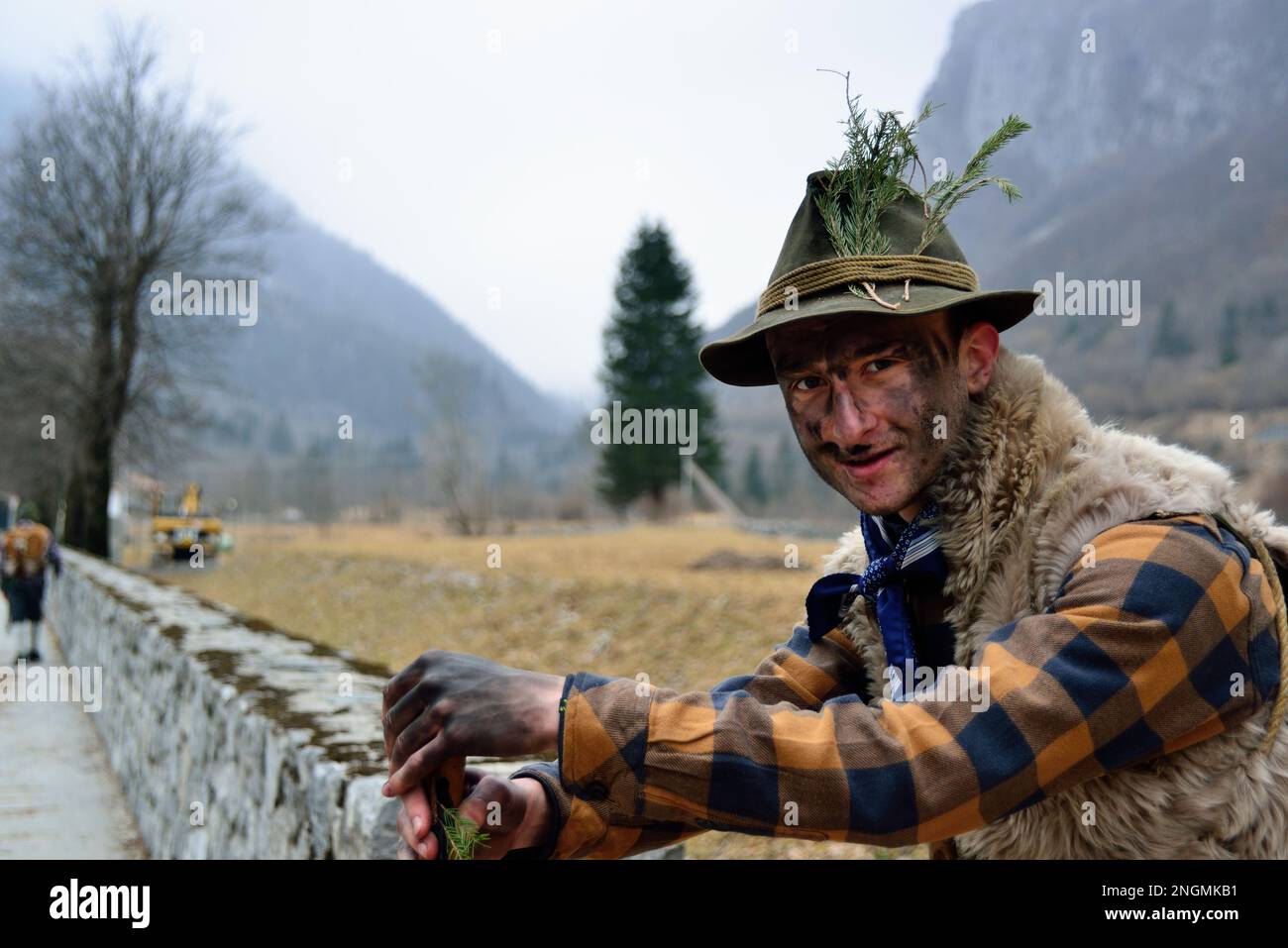 Timau village, Carnic Alps, Italy. February 18th 2023. Timau is a ...