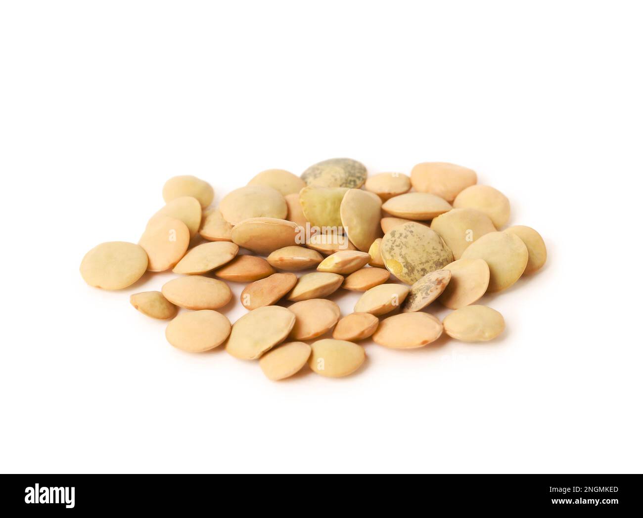 Pile of raw lentils on white background. Vegetable planting Stock Photo - Alamy