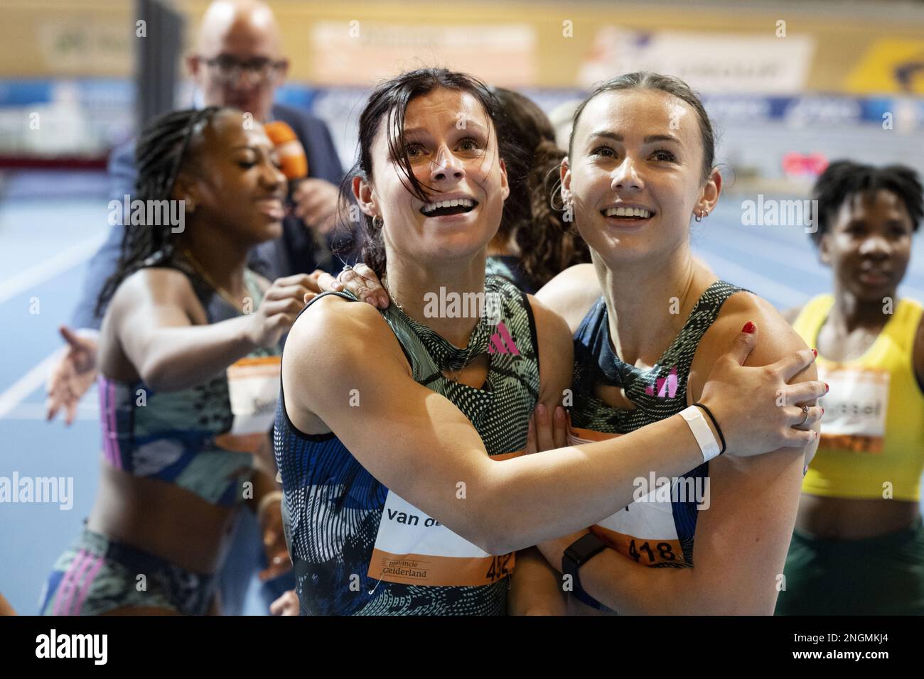 APELDOORN - Nadine Visser and Demi van den Wildenberg in the 60m sprint ...