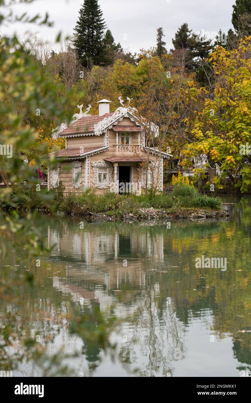 Forest Within A Mansion On A Pond
