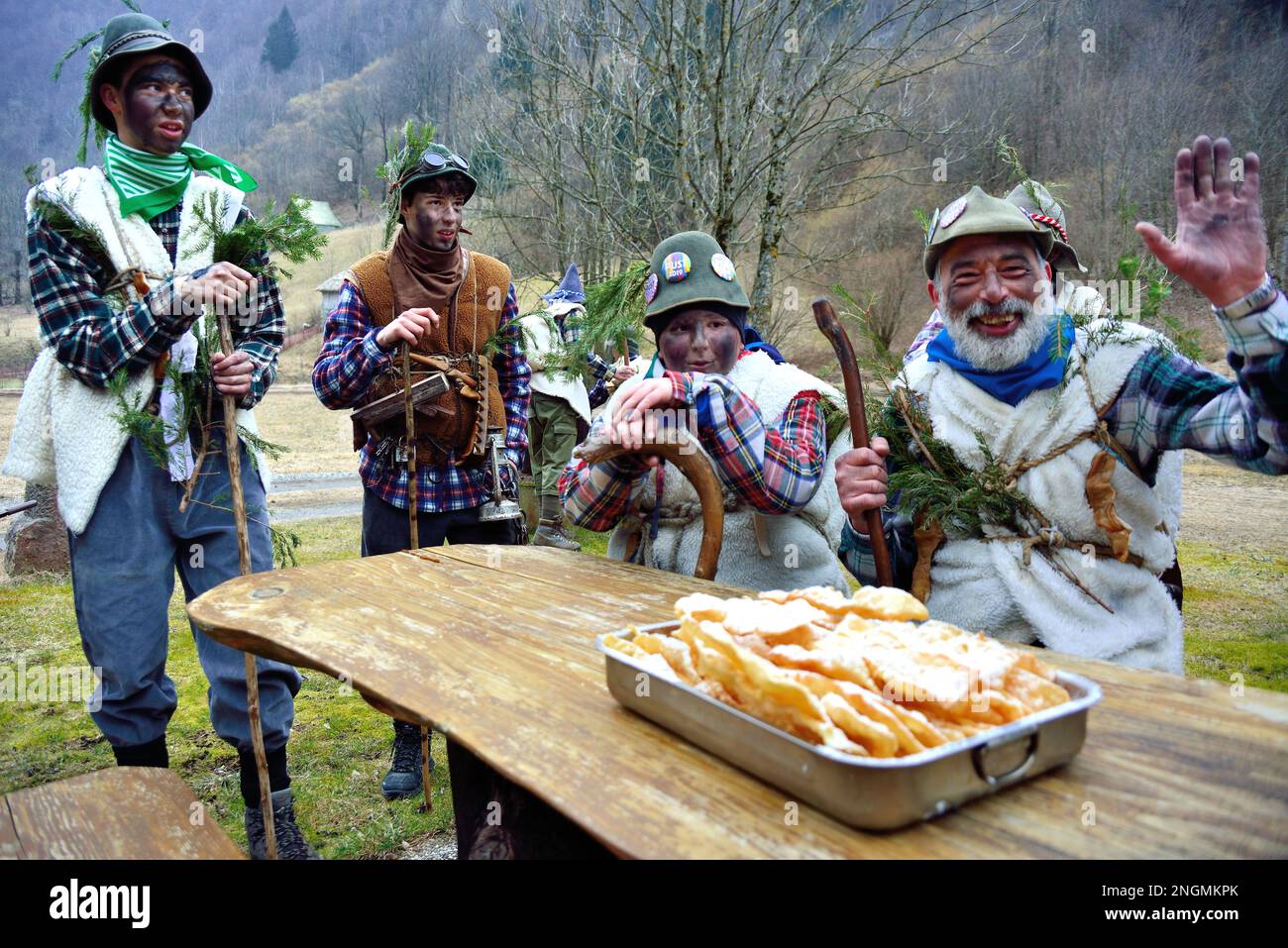 Timau village, Carnic Alps, Italy. February 18th 2023. Timau is a ...