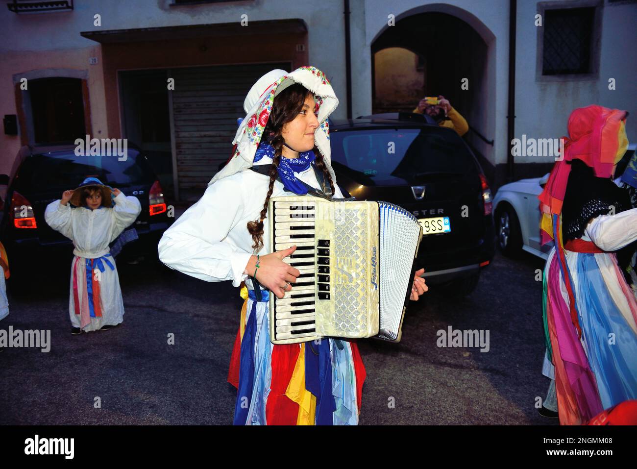 Timau village, Carnic Alps, Italy. February 18th 2023. Timau is a ...