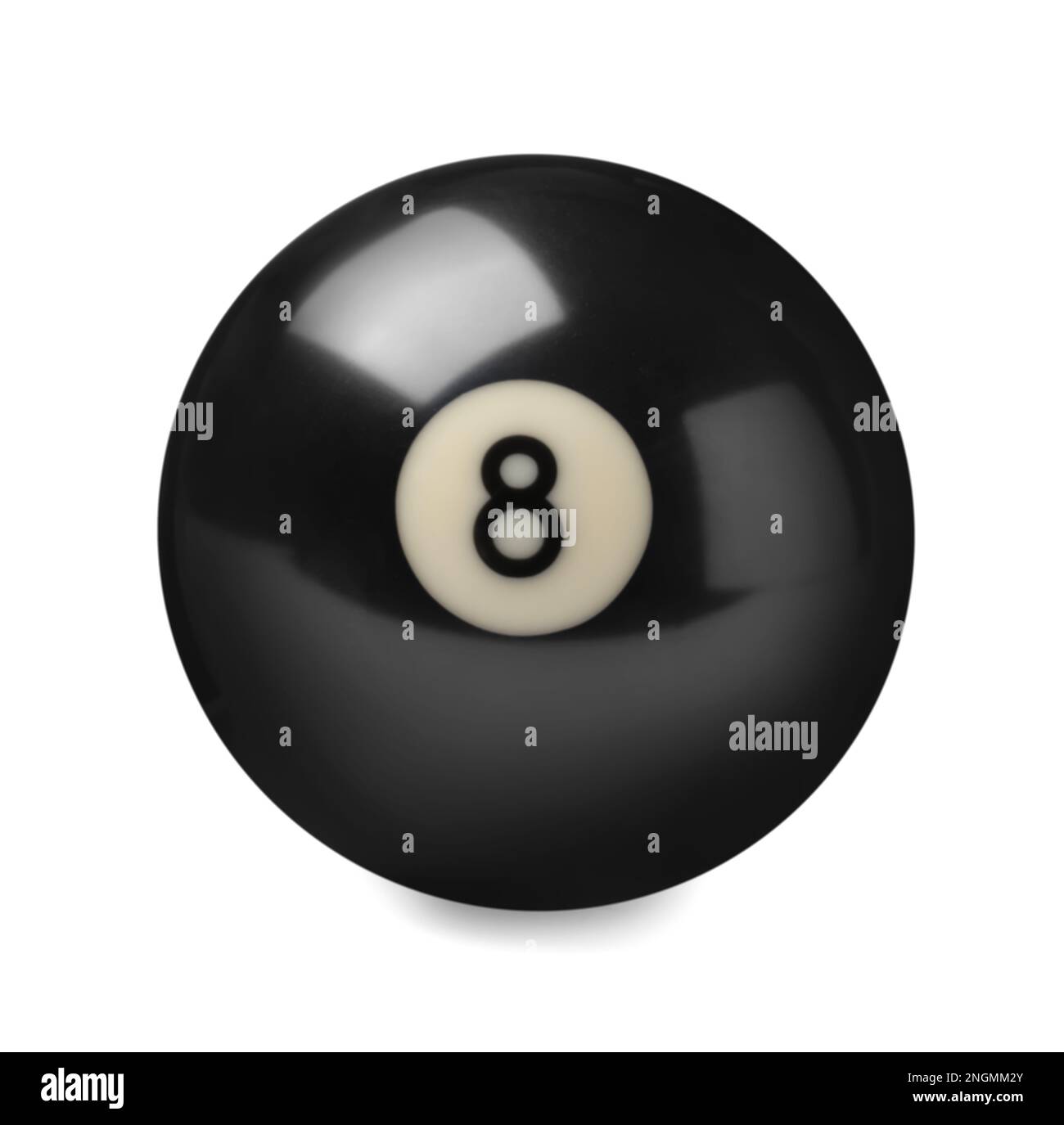 Billiard ball with number 8 isolated on white Stock Photo - Alamy