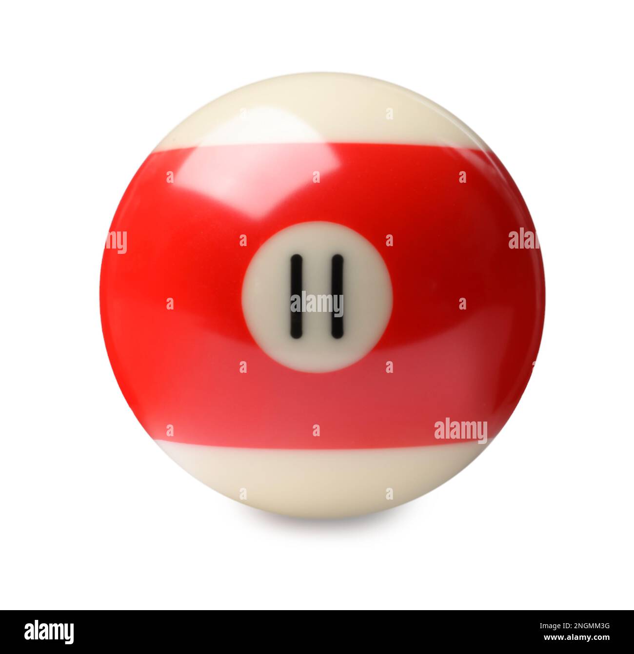 Billiard ball with number 11 isolated on white Stock Photo - Alamy