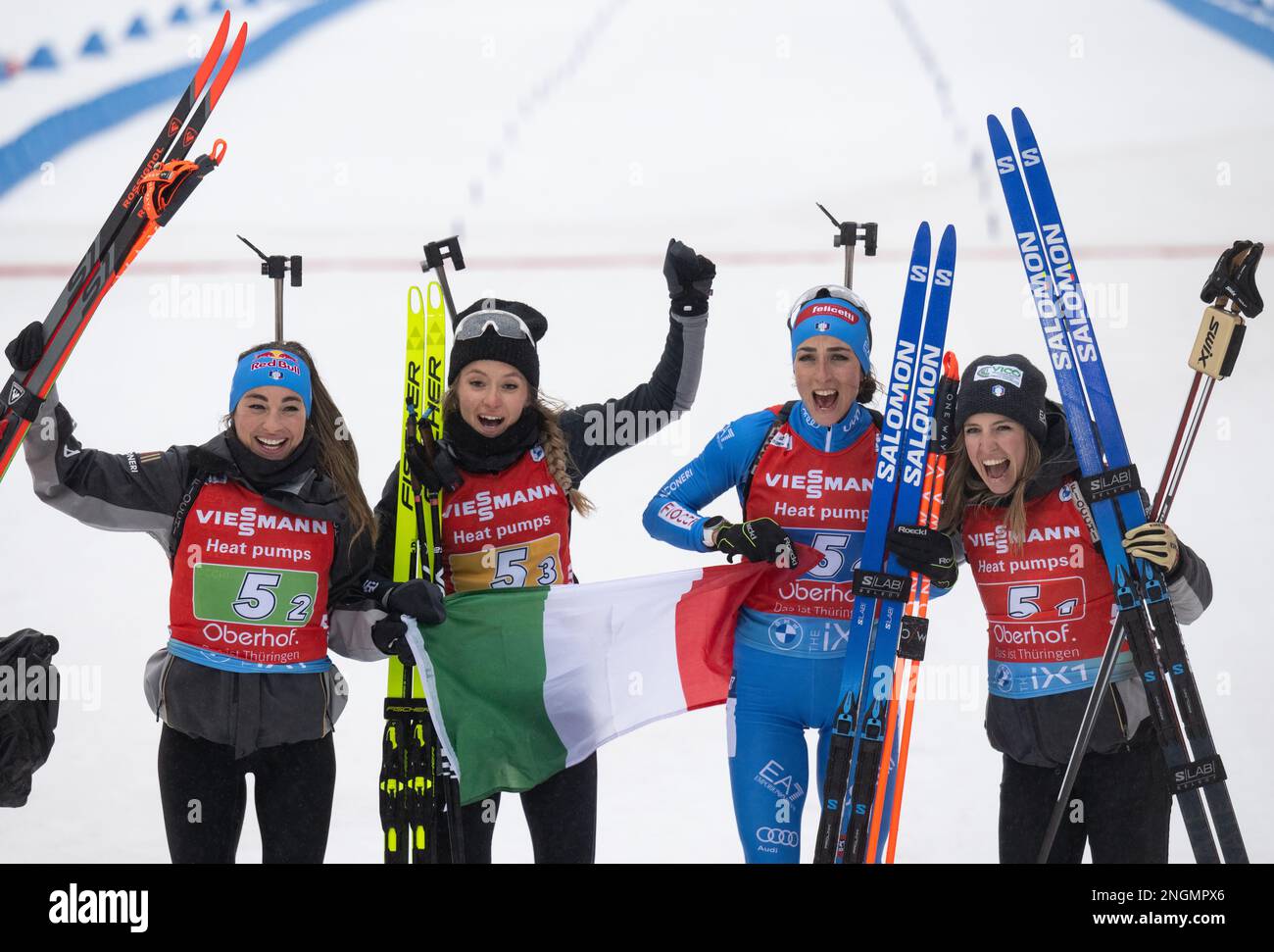 Oberhof, Germany. 18th Feb, 2023. Biathlon: World Championship, relay 4 ...