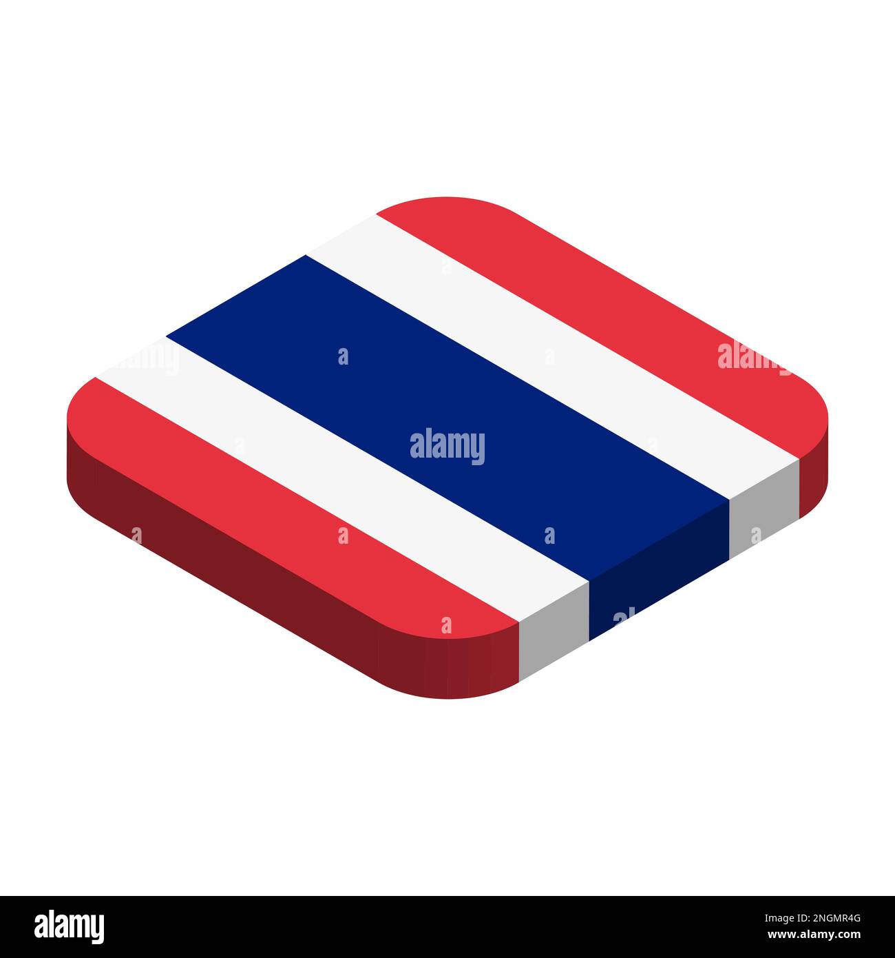 Thai 3d flag Stock Vector Images - Alamy