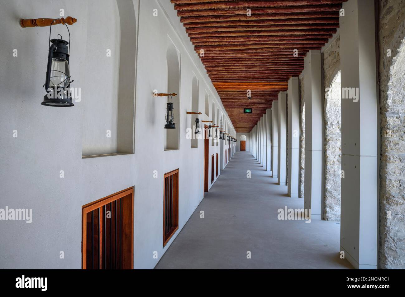 Arcades, Old Fort and Museum Qasr al Hosn, oldest building in Abu Dhabi ...