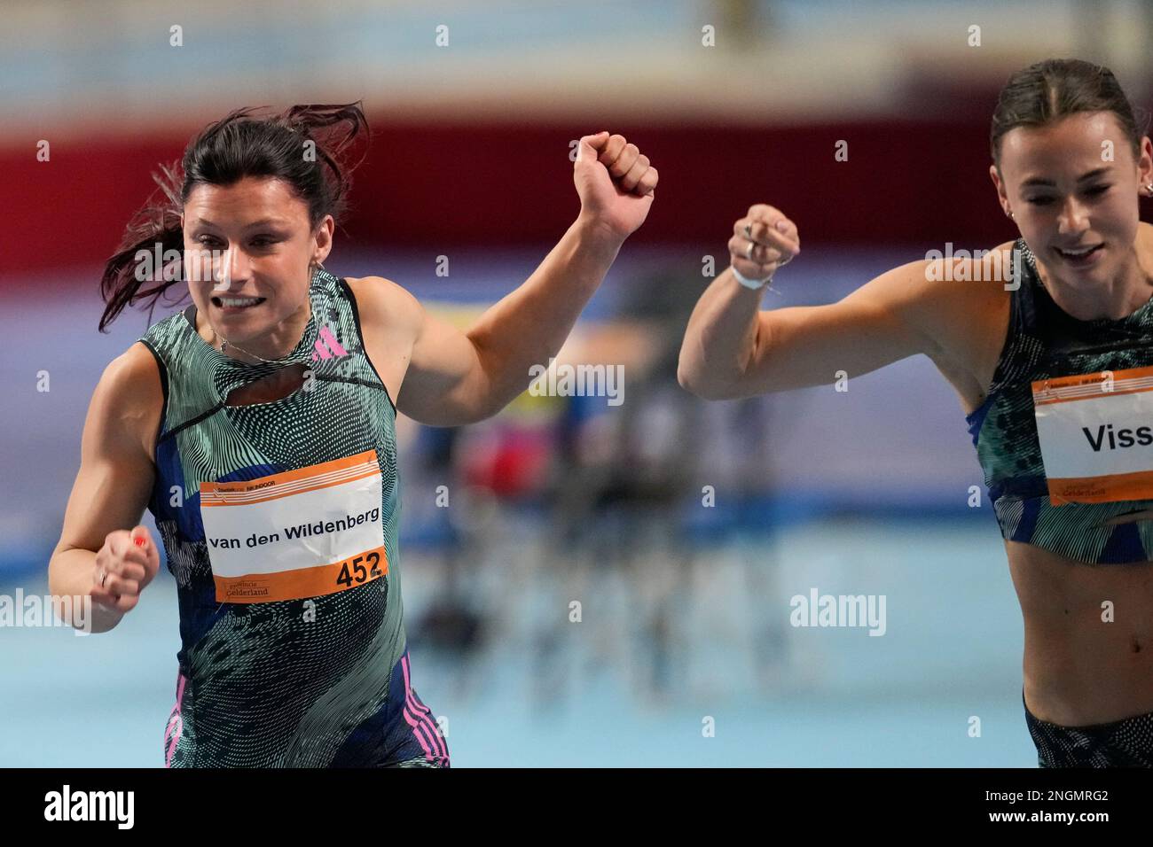 APELDOORN, NETHERLANDS - FEBRUARY 18: Demi van den Wildenberg competing ...