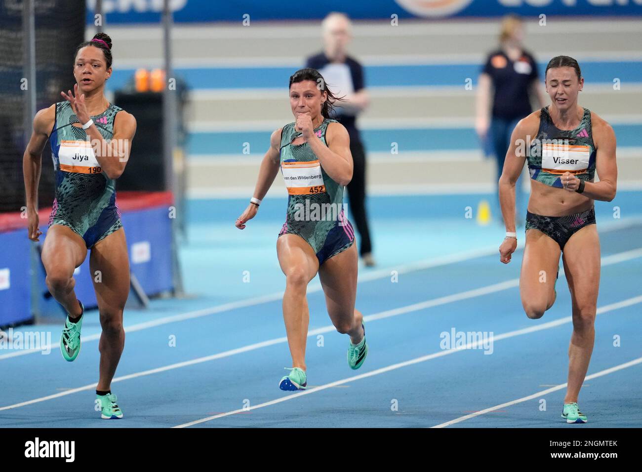 Nadine visser competing on the 60m women hi-res stock photography and ...