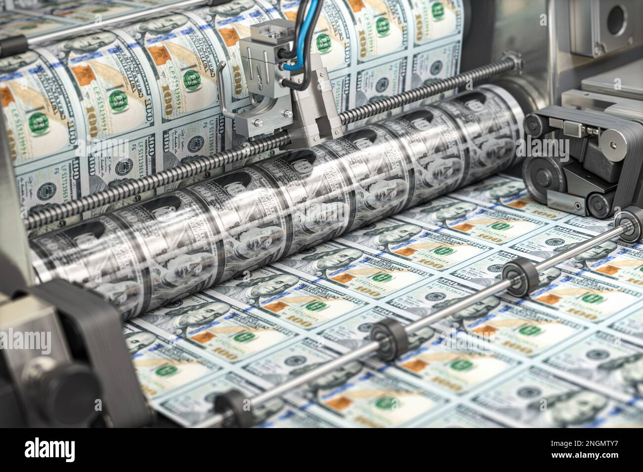 Money printing press hi-res stock photography and images - Alamy