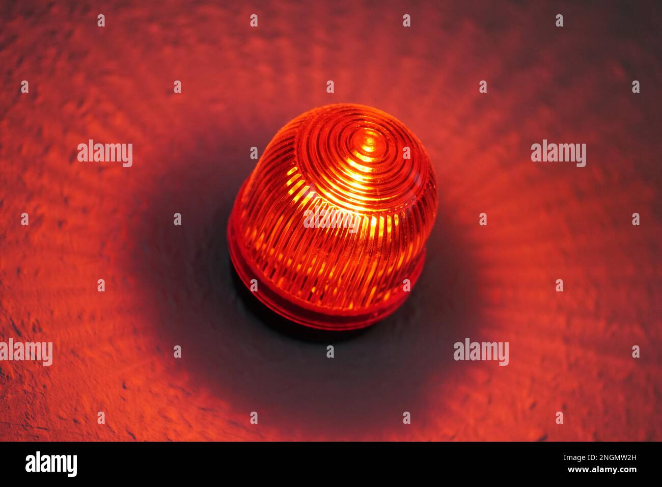 red light warning lamp known as wigwag wig-wag or red-eye Stock Photo ...