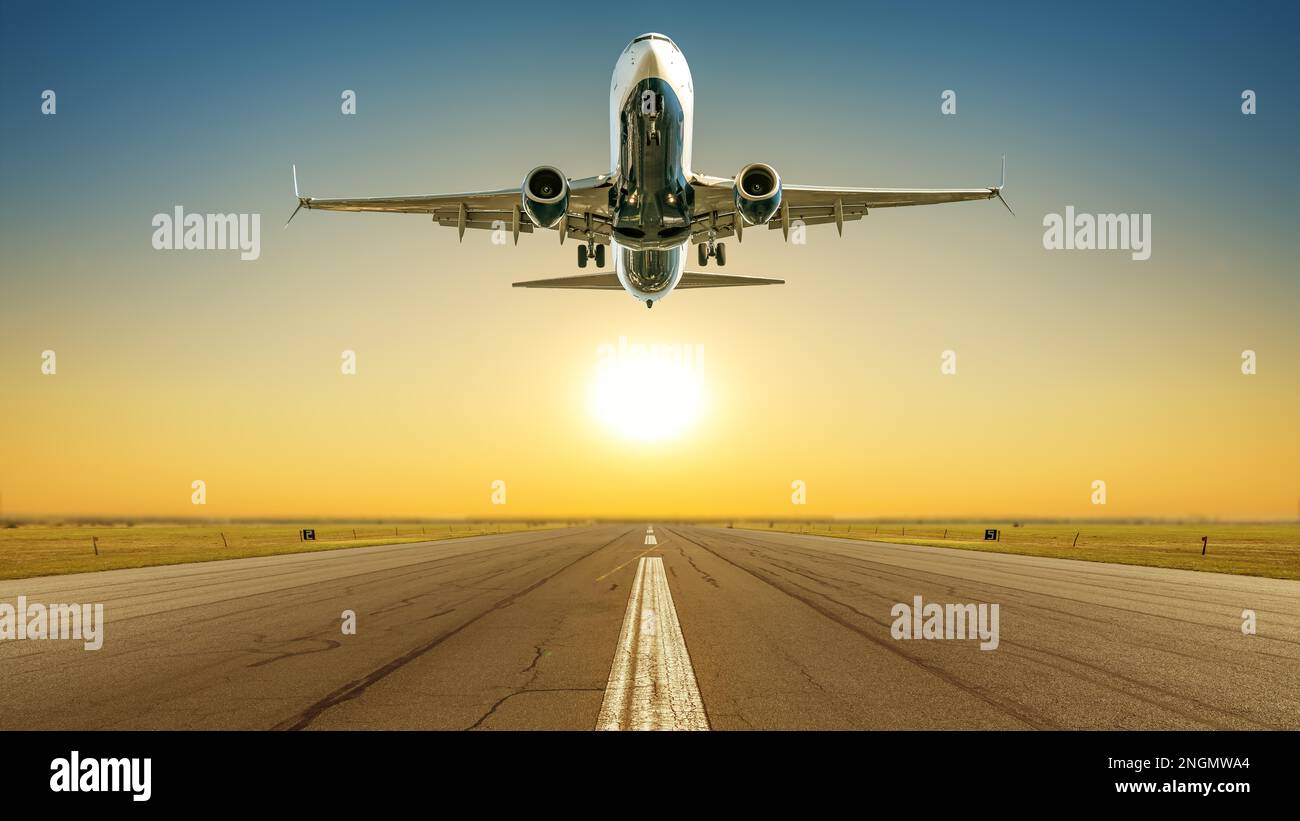 Airplane take off cockpit hi-res stock photography and images - Alamy