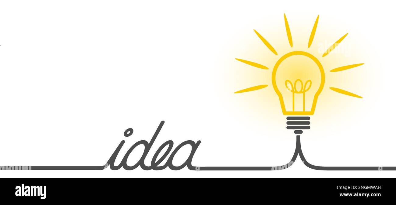 innovation concept with glowing light bulb and cable forming the word ...