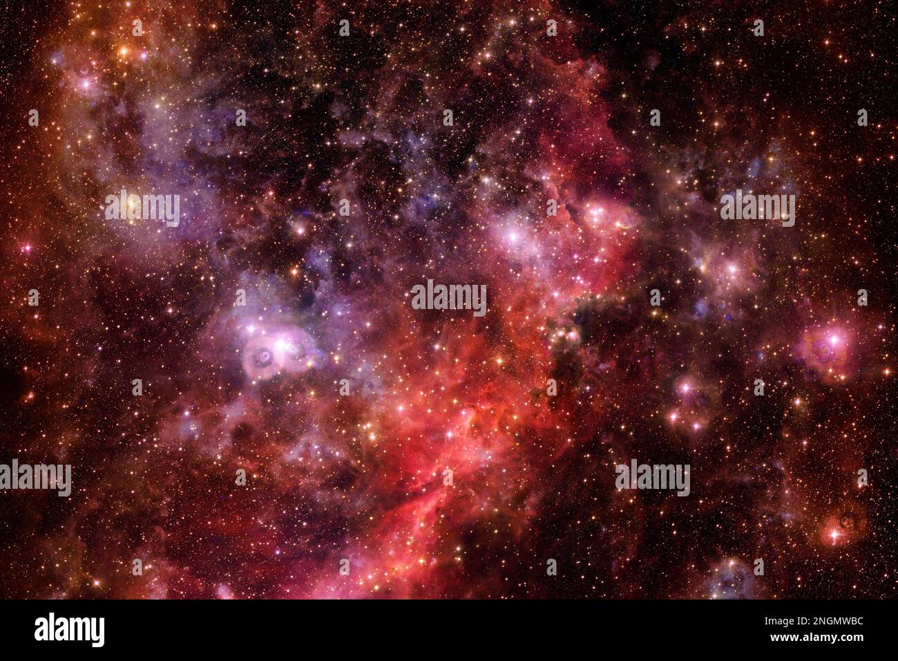 Outer space art. Starfield. Awesome nebulae. Elements of this image ...
