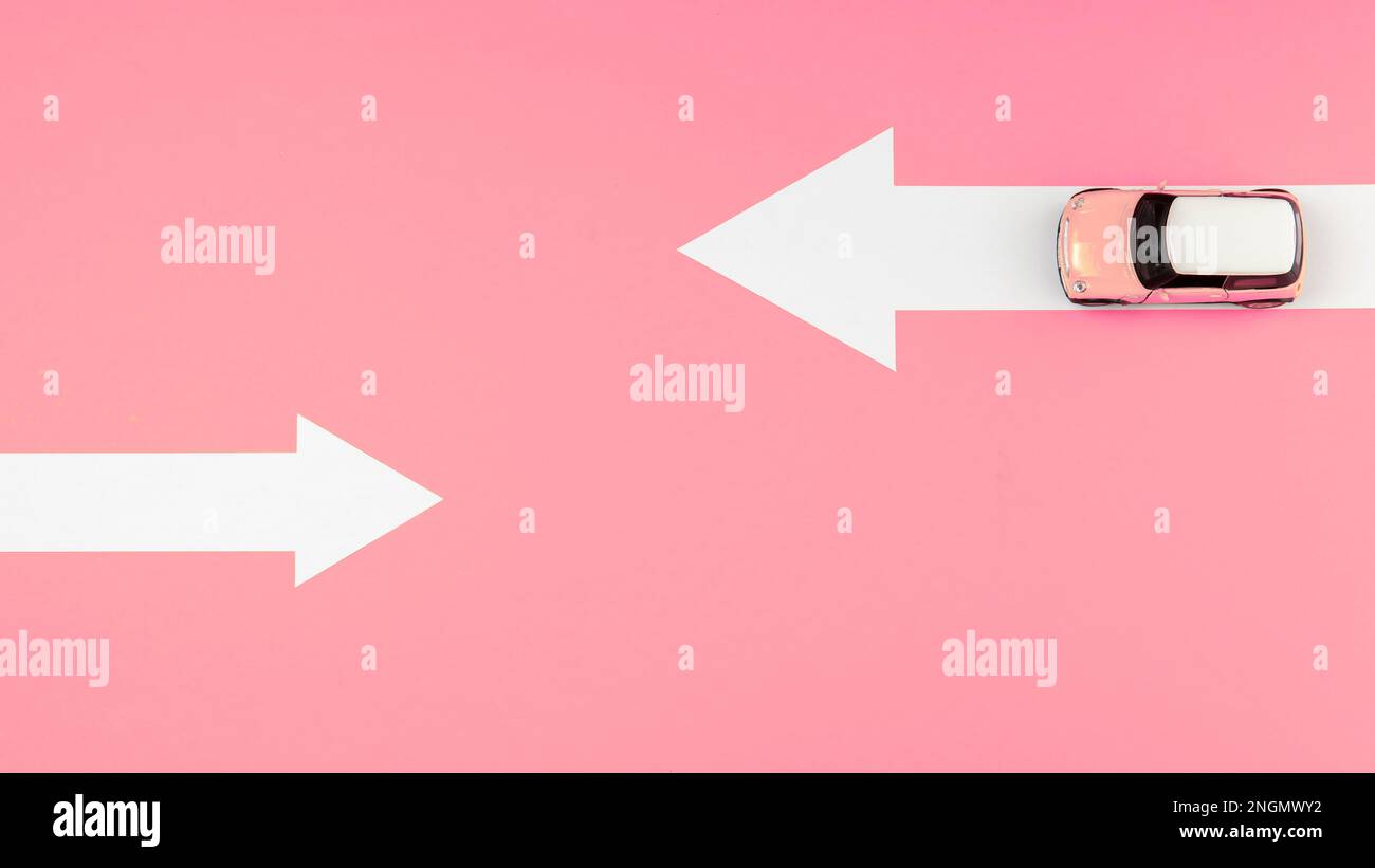 top view car navigation direction. High resolution photo Stock Photo ...