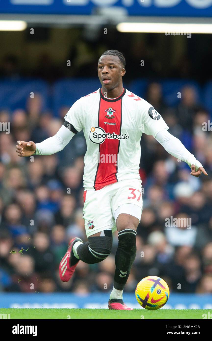London, UK. 18th Feb, 2023. Armel Bella-Kotchap of Southampton during ...