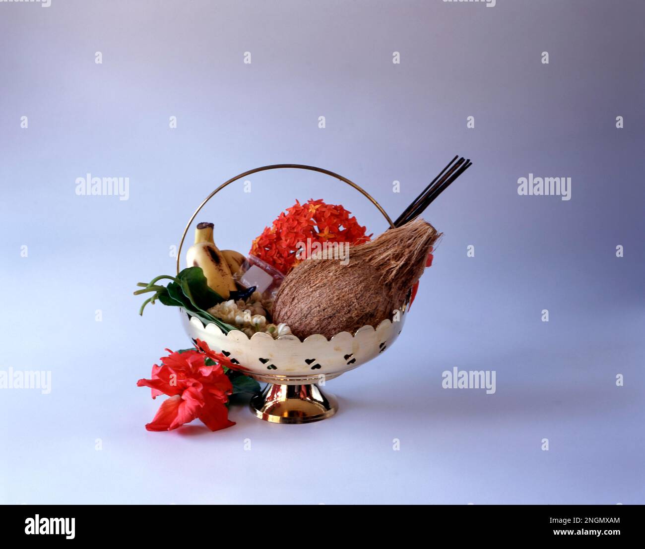 Beautifully Decorated Pooja Thali for festival celebration to worship ...