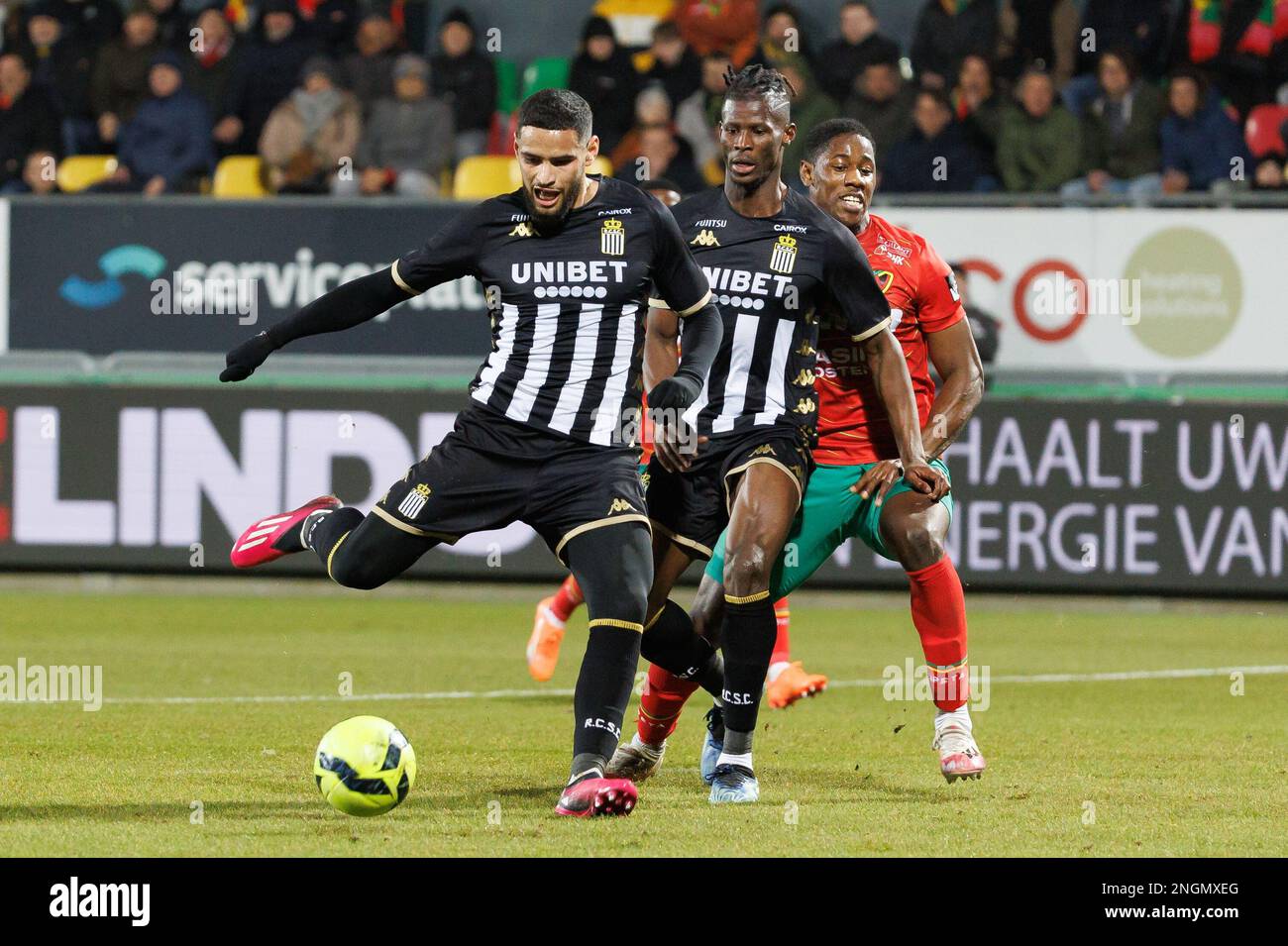 Charleroi's Adem Zorgane pictured in action during a soccer match ...