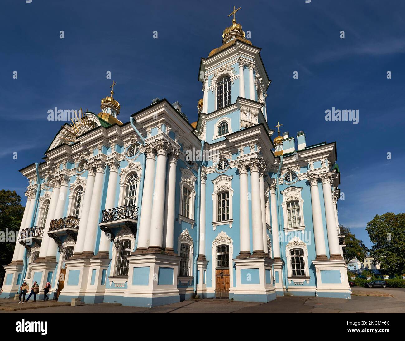 St. Petersburg Russia. Nicholas Naval Cathedral is a major Baroque ...