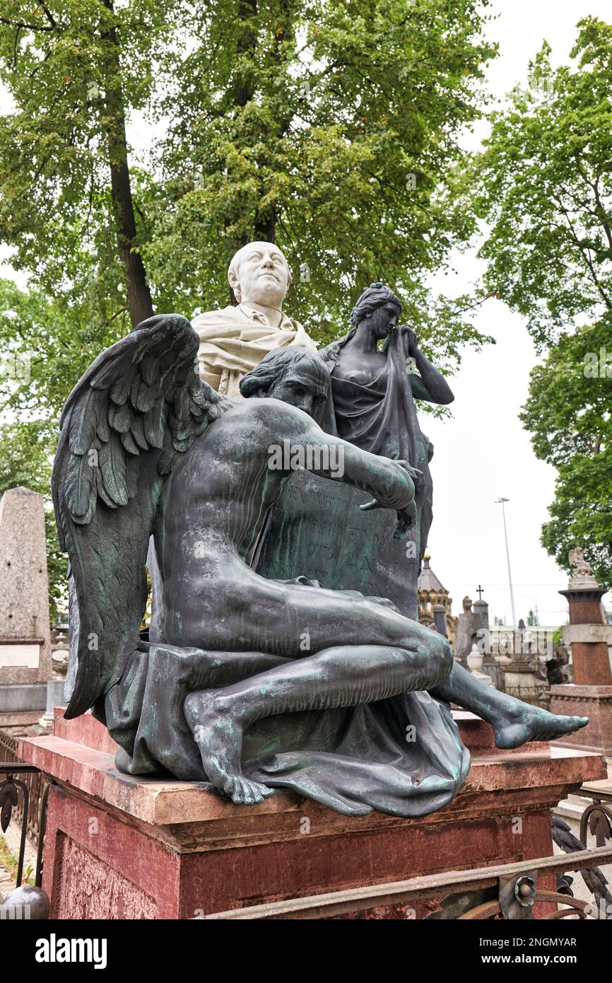St. Petersburg Russia. Tikhvin cemetery Stock Photo - Alamy