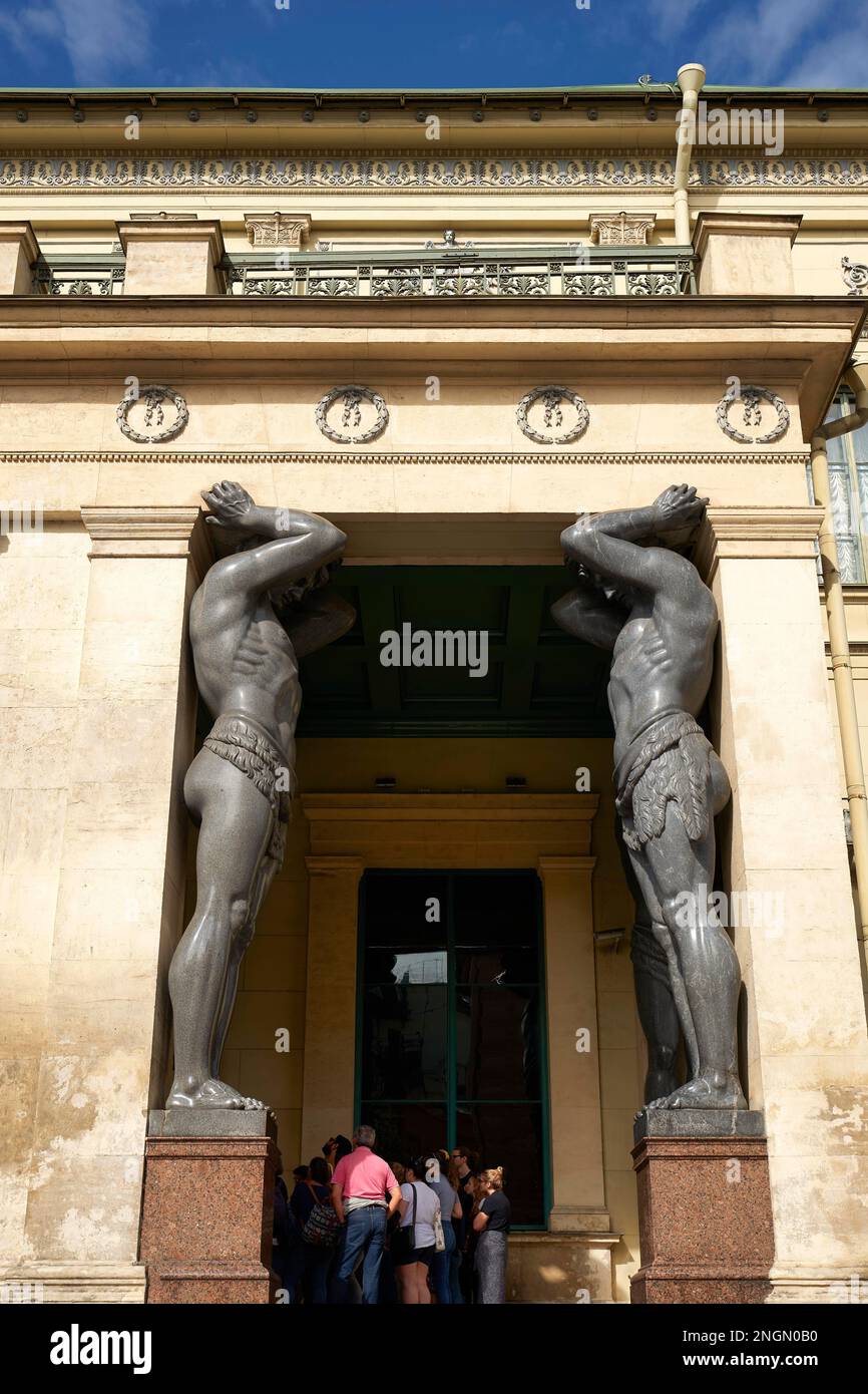 St. Petersburg Russia. Winter Palace Hermitage Museum. The Atlantis ...