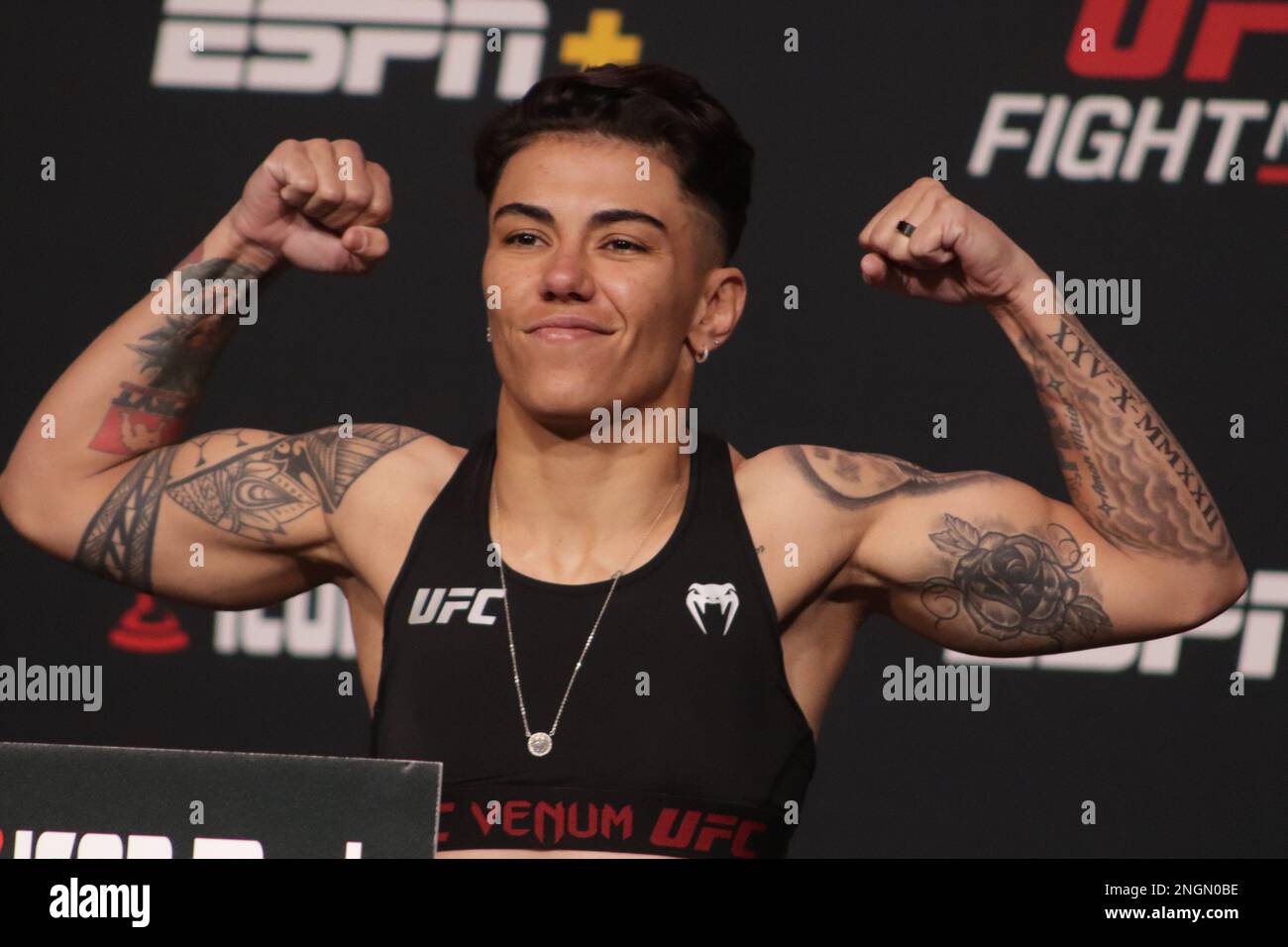 LAS VEGAS, NV - FEBRUARY 17: UFC fighter Jéssica Andrade poses on the ...