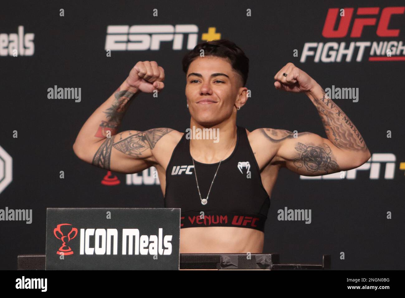 LAS VEGAS, NV - FEBRUARY 17: UFC fighter Jéssica Andrade poses on the ...