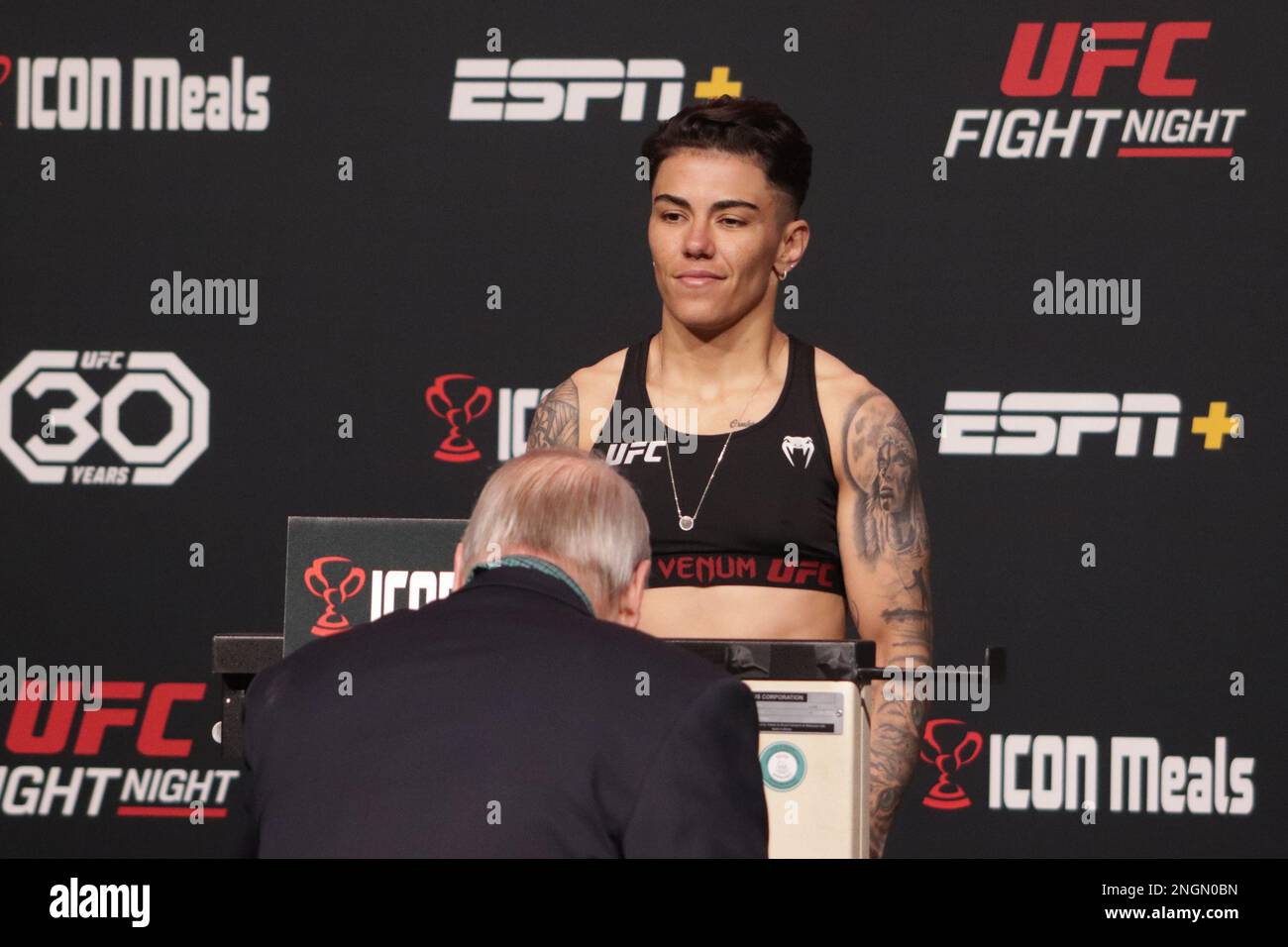 LAS VEGAS, NV - FEBRUARY 17: UFC fighter Jéssica Andrade poses on the ...