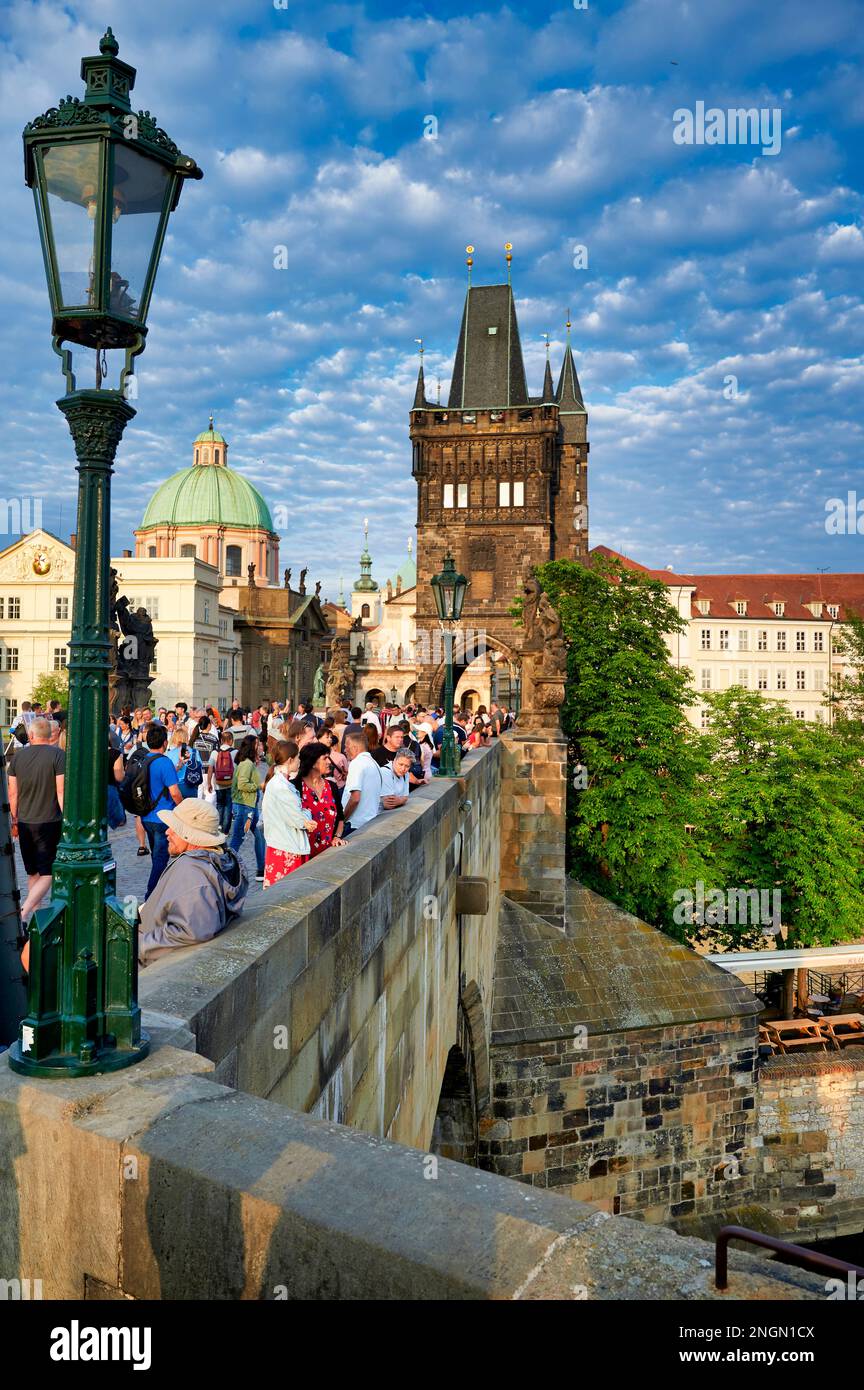 Prague Czech Republic. The old town bridge tower at Charles Bridge Stock Photo - Alamy