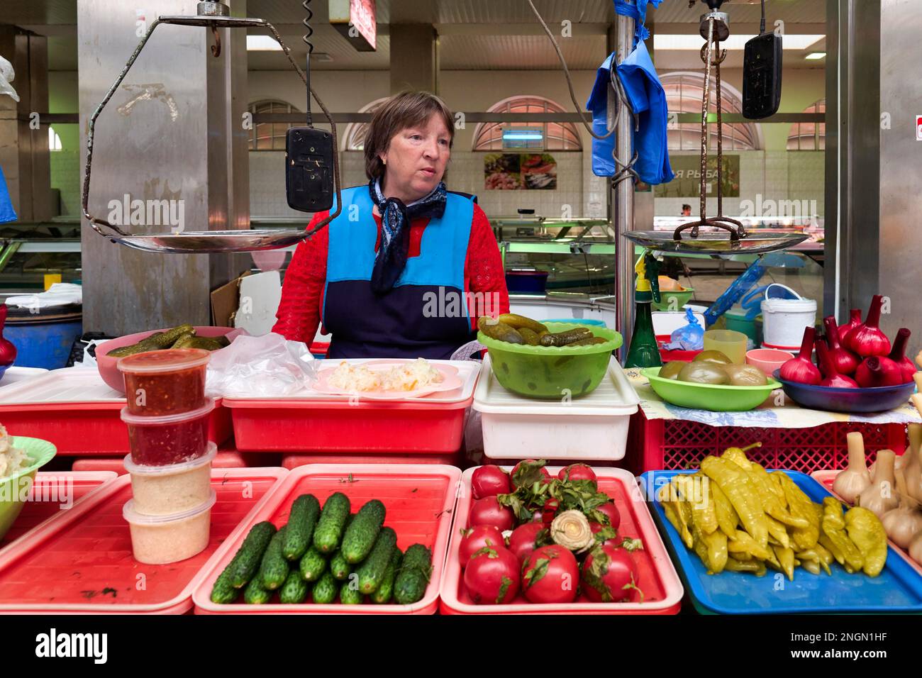 St. Petersburg Russia. Kuznechnyy Rynok Market Stock Photo - Alamy