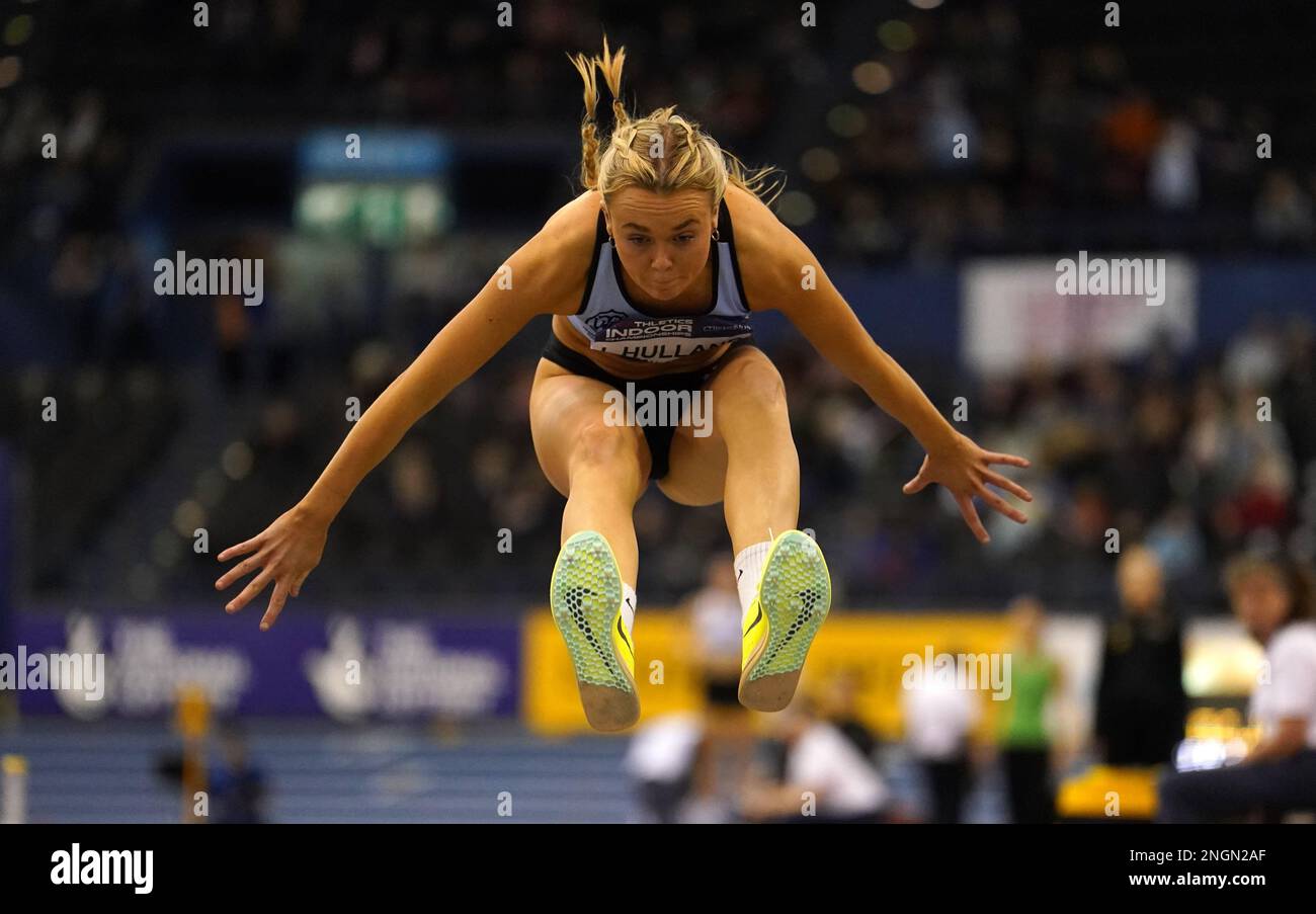 Lilly Hulland in action during the Women's Triple Jump during day one ...
