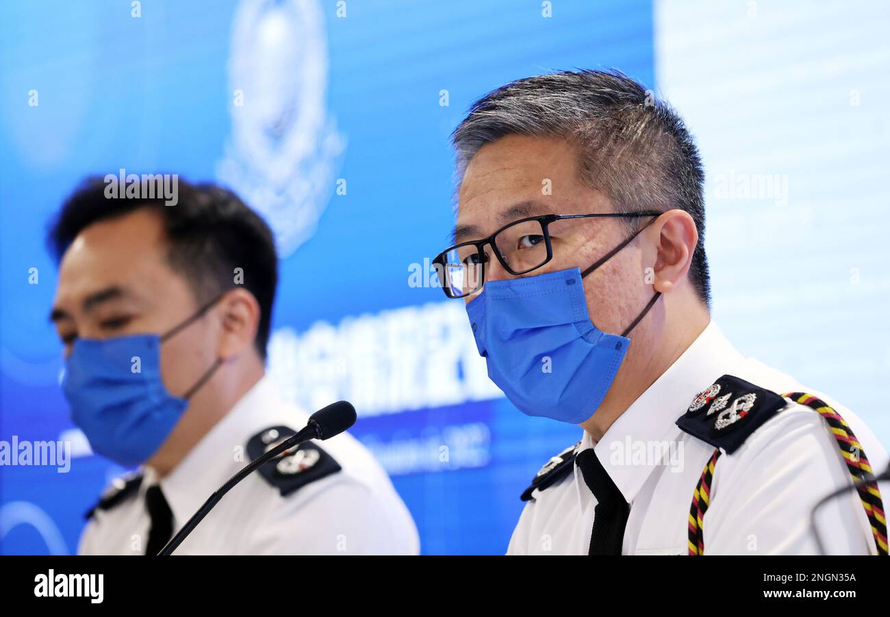 (L to R) Yuen Yuk-kin, Deputy Commissioner of Police (Operations); and ...
